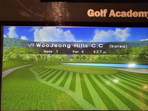 스크린골프 우정힐스 68타 버디플러스