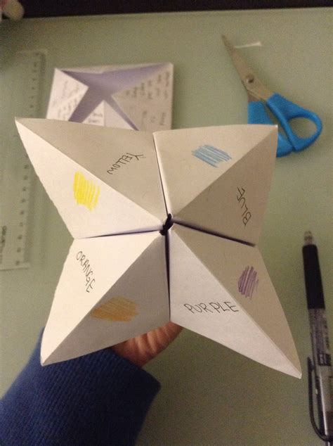 Paper Fortune Teller Template At Vancastielblog Blog