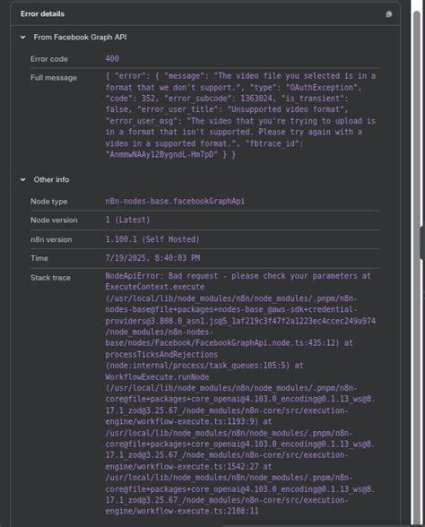 Uploading Video To Facebook Using Graph Api Keeps Failing Questions