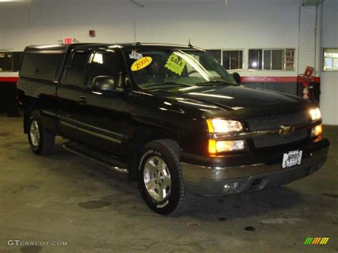 2004 Black Chevrolet Silverado 1500 Lt Extended Cab 4x4 44653340 Photo