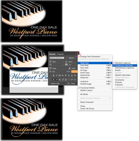 how to access advanced opentype features in a variety of apps macworld