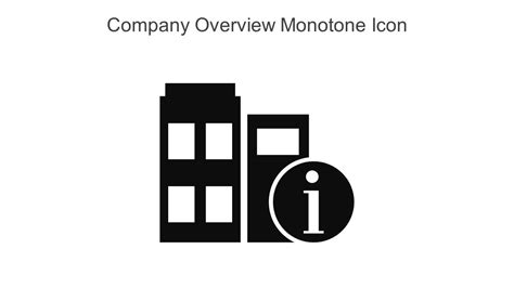 Company Overview Monotone Icon In Powerpoint Pptx Png And Editable Eps Format PPT Slide