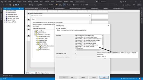 C Choice Microsoft Office 120 Access Database Engine Ole Db