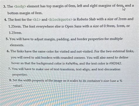 Solved Few Tips3 The Element Has Top Margin Of 0em Left