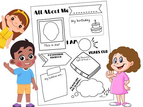 All About Me New Class Activity Teacher Toolbox