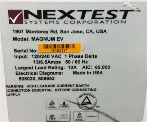 Nextest Magnum Ev Test System Used Working Tech Equipment Spares Llc