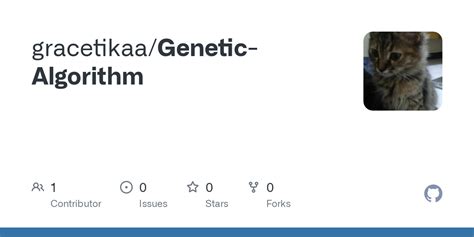 Github Gracetikaagenetic Algorithm Github Gracetikaagenetic Algorithm