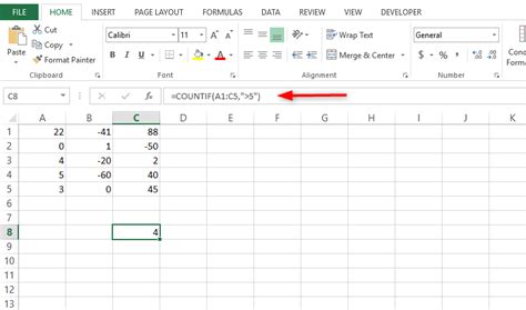 How To Count Cells That Are Greater Than Value In Excel