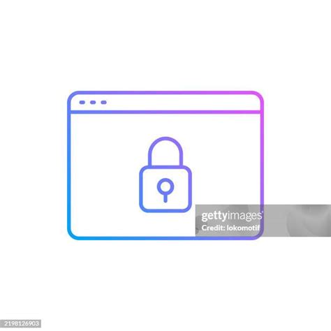 Safe Browsing Gradient Color Line Icon The Icon Is Suitable For Web Design Mobile Apps Ui Ux And