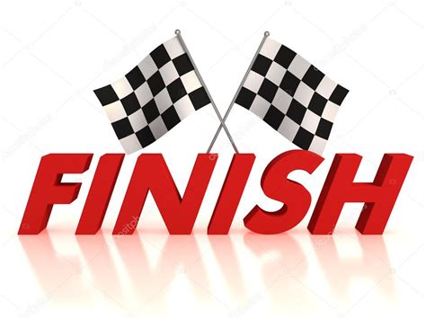 Finish Finish Banner Symbol Der Meisterschaft Erfolgreiche Rennsymbol Ziel Flaches Design Eps