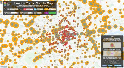 London Traffic Counts Map Vivid Maps London Traffic Counts Map Vivid Maps