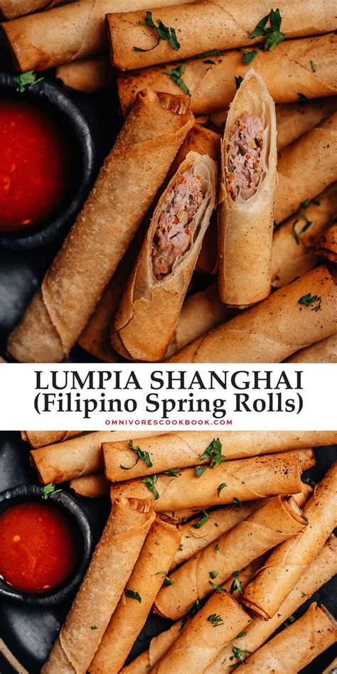 Lumpia Shanghai Filipino Spring Rolls Recipe Cooking Recipes