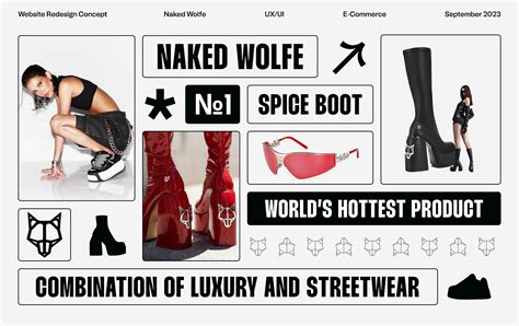 Naked Wolfe UX UI Redesign E Commerce Behance
