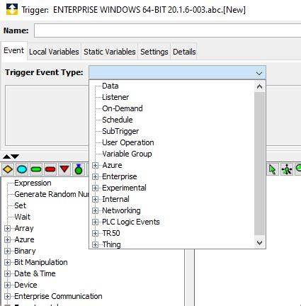 Trigger Event Type Reference