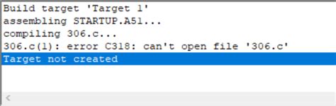 Keil4中target Not Created编译不成功 24小时必答区