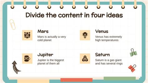 Creative Grid Notebook Google Slides PPT