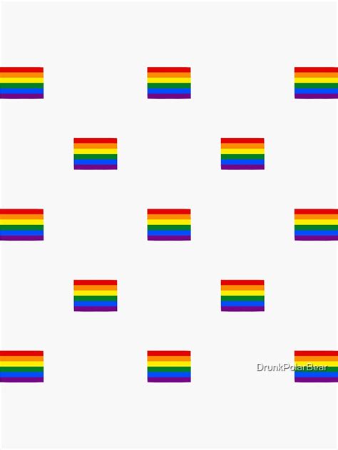 Tiny Pride Flags Sticker For Sale By Drunkpolarbear Redbubble
