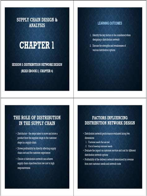 Chapter 1 Session 2 Distribution Network Design Compatibility Mode
