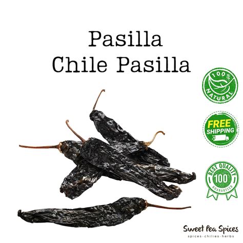 Dried Chile Pasilla Pepper Pasilla Negro Bulk Sizes Varios Tamaños
