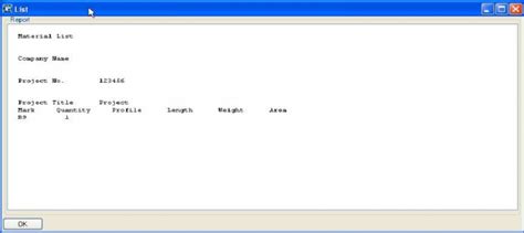 Creating A Report Tekla User Assistance