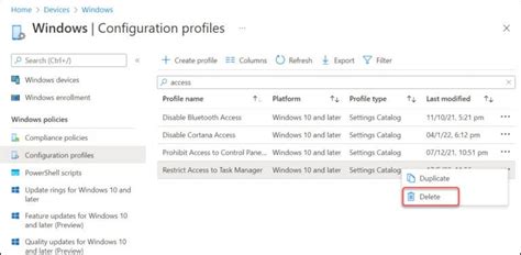 2 Best Ways To Delete Configuration Profiles In Intune