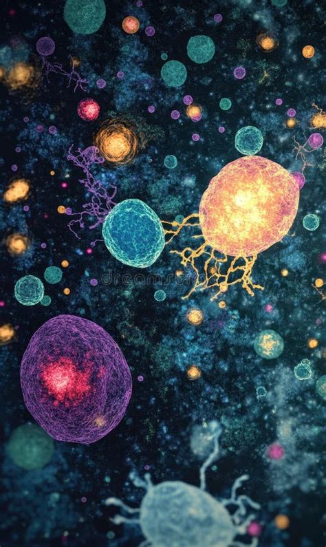 Neurons Cells Concept Abstract Visualization Neuron Synapses Stock