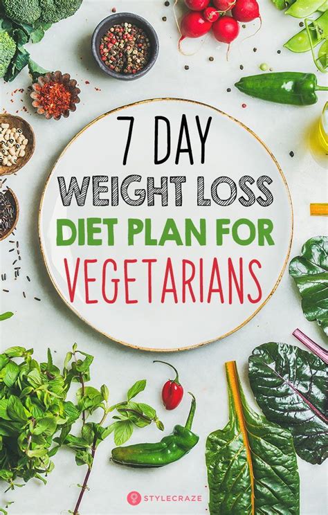 Vegetarian Diet Chart For Weight Loss In 7 Days