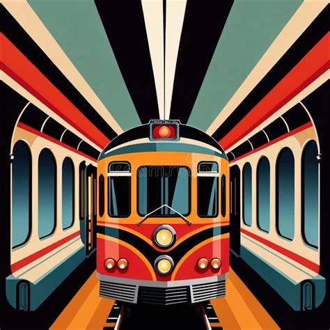 Luxury Train Railway Travel Elegant Retro Vintage Art Deco Luxury Train Railway Travel Elegant Retro Vintage Art Deco