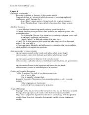 Econ Midterm Study Guide Docx Econ Midterm I Study Guide Chapter Definition Of