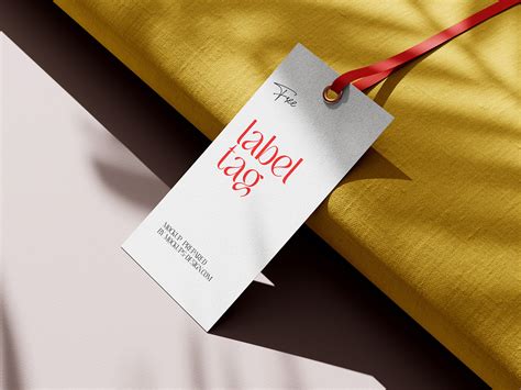 Rectangle Label Tag Mockup Mockups Design