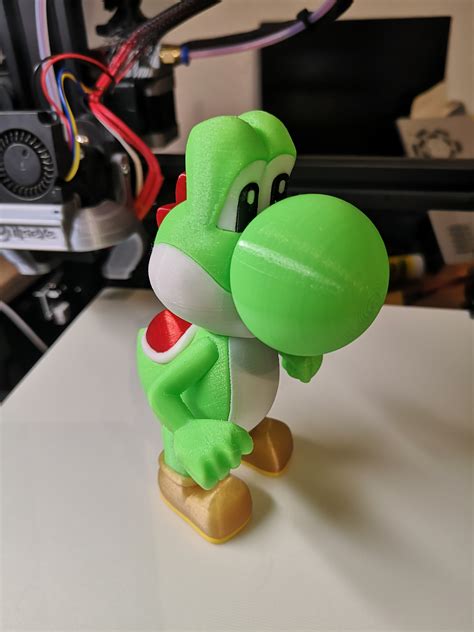 3d Printable Yoshi From Mario Games Multi Color By Bruno Pitanga Maia