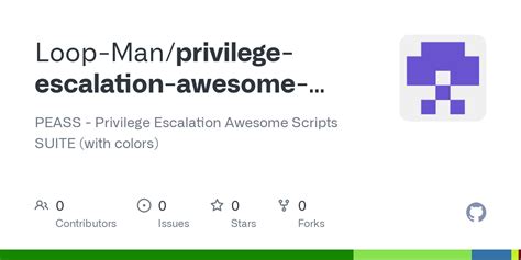 Github Loop Manprivilege Escalation Awesome Scripts Suite Peass