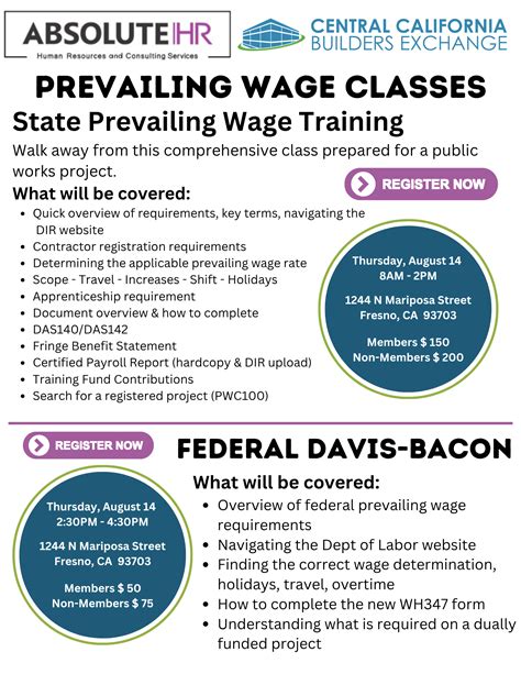 State Prevailing Wage Training In Person Cencalbx