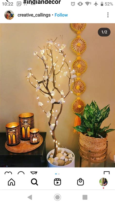 Pin By Chetna Sharma On Decoration Photos Diwali Decorations At Home Drawing Room Decor