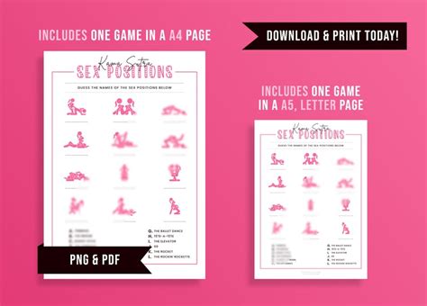 Lesbian Guess The Sex Positions Kama Sutra Lesbian Bachelorette Party Games Adults Only