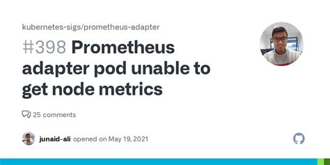 Prometheus Adapter Pod Unable To Get Node Metrics · Issue 398