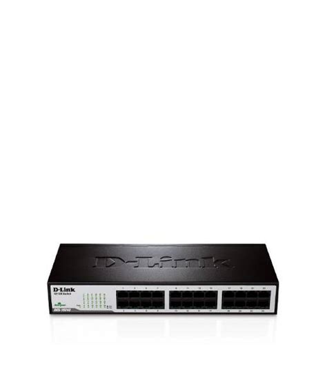 D Link 24 Port Fast Ethernet Desktop Rackmount Switch In Metal Casing