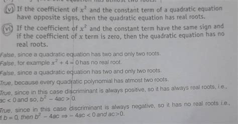 If The Coefficient Of X And The Constant Term Of A Quadratic Equation Ha