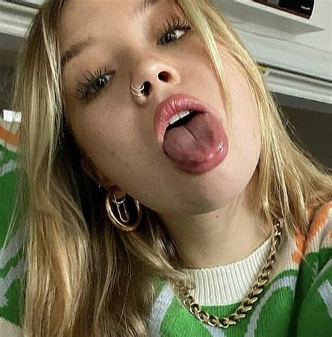 Hot Blonde Tongue Out Mikecarter