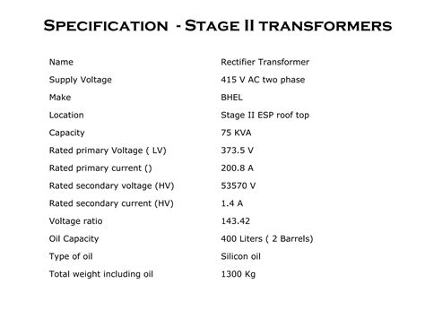 Esp Rectifier Transformer Ppt