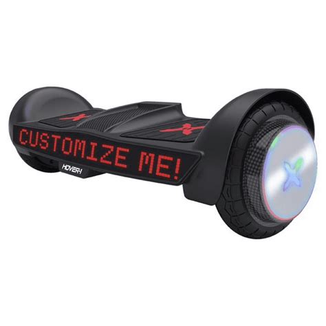 Hover 1 Sypher Electric Hoverboard With Customizable Screen For Teens 7 Mph Max Speed Black