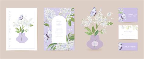 수채화 엘더베리와 나비 꽃 웨딩 카드 벡터 화이트 스프링 꽃 초대 보호 템플릿 프레임입니다 식물 저장 날짜 단풍 커버 현대적인 디자인 포스터 꽃 식물에 대한 스톡 벡터 아트