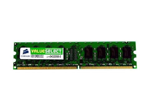 Corsair 512mb Pc2 4200 Ddr2 533mhz Desktop Memory Module