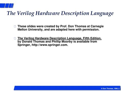 Ppt The Verilog Hardware Description Language Powerpoint Presentation Id3367989