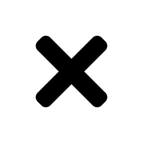 Delete Cross Vector Icon Illustration Vector Art At Vecteezy
