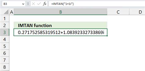 How To Use The Imtan Function