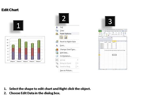 stacked column data driven editable powerpoint templates powerpoint