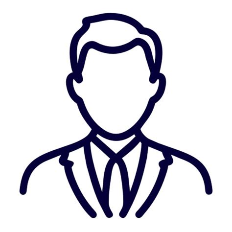 Premium Vector Man In A Suit Icon Outline