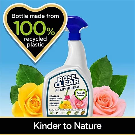 Rose Clear Plant Shield Spray Pesticide Free Bug Killer Fungus Control