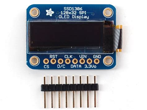 adafruit monochrome 128x32 spi oled graphic display pi supply